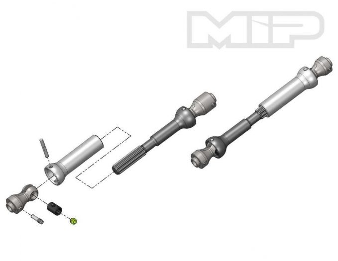 MIP Spline CVD Center Drive Kit for the Axial SCX10 with 12.3” Wheelbase