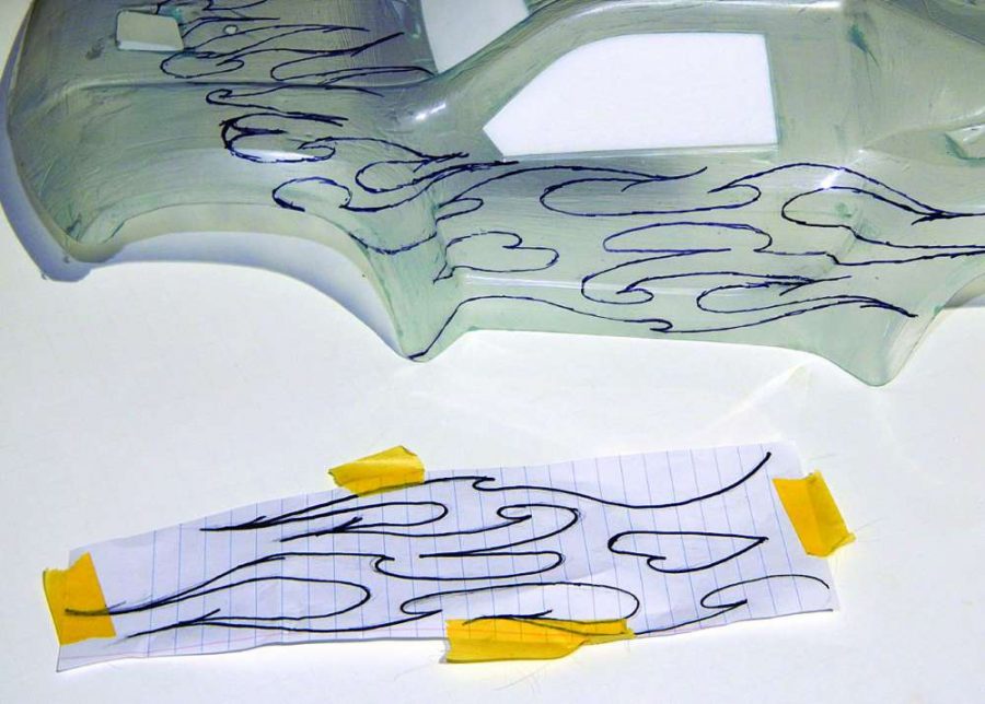 Try This Slick Black On Black Flames RC Car Paint Scheme - RC Driver