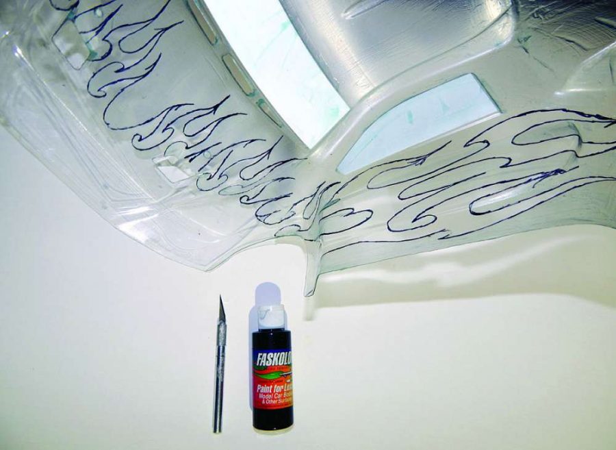 Try This Slick Black On Black Flames RC Car Paint Scheme - RC Driver