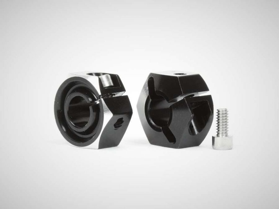 AVID's new Black Anodized Aluminum B6 Clamping Hex Adapters - RC Driver