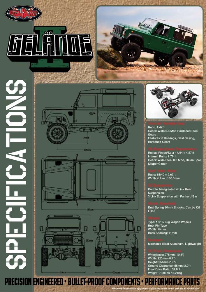 RC4WD Gelande II RTR Truck Kit with Defender D90 Body_4 - RC Driver