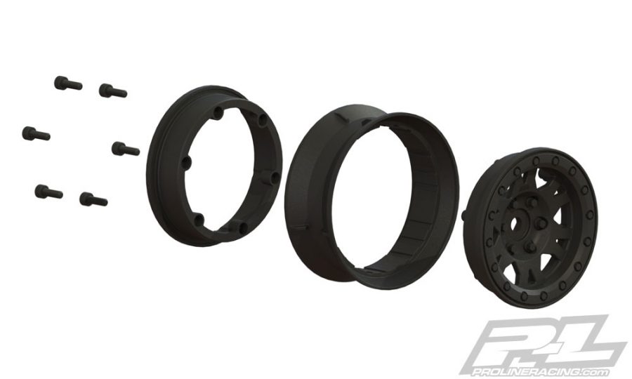 Impulse 1.9" Black Plastic Internal Bead-Loc Wheel by Pro-Line - RC Driver