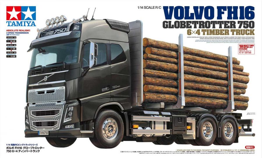 Tamiya-56360-Volvo-FH16-Globetrotter-750-6x4-Timber-1-12 - RC Driver