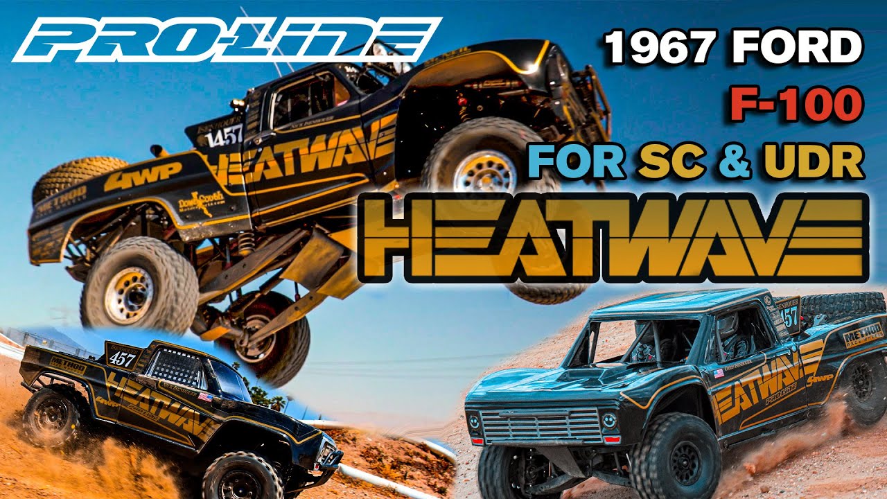 Pro-Line Pre-Cut 1967 Ford F-100 Race Truck Heatwave Edition Tough ...