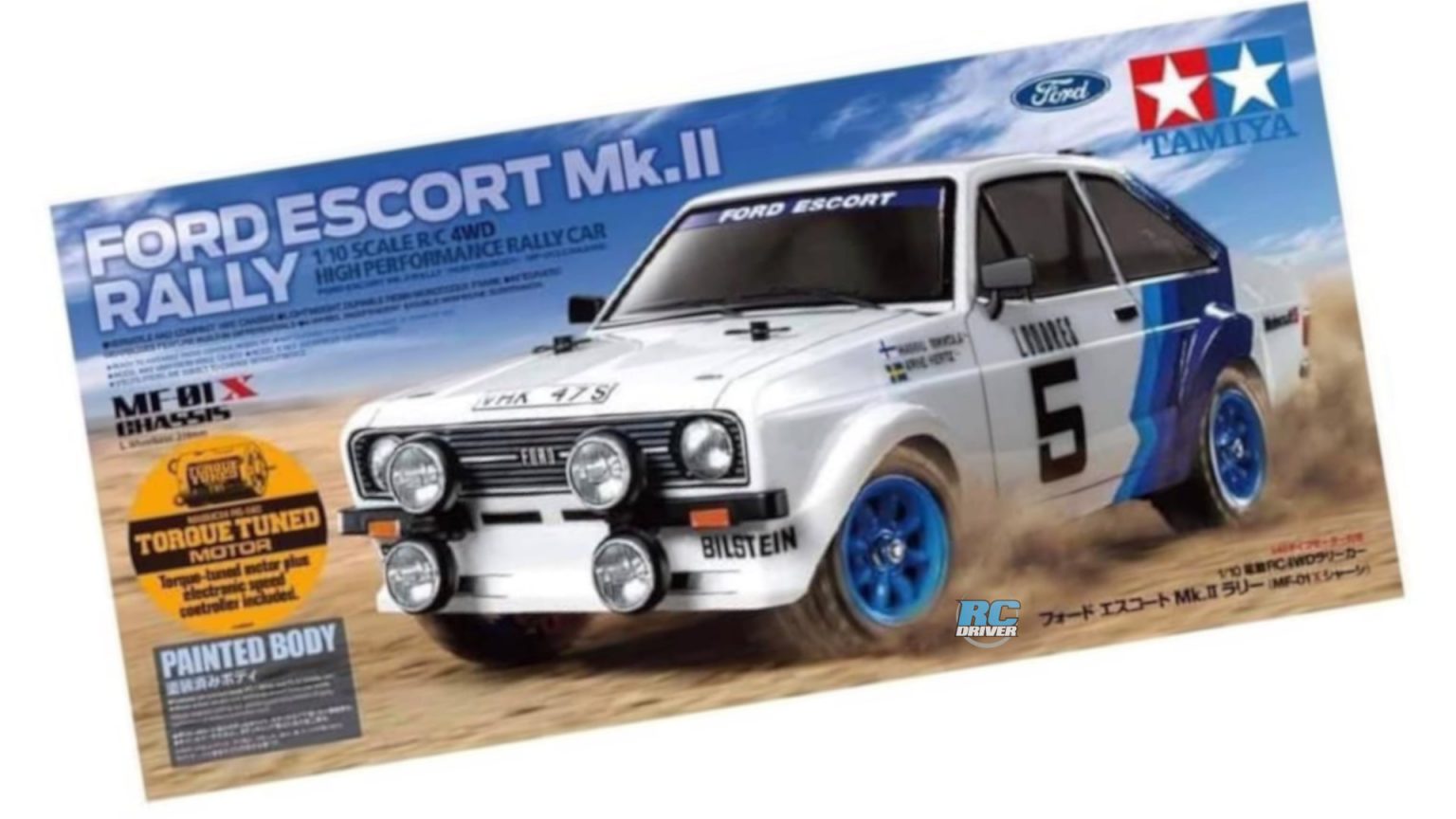 Tamiya Ford Escort Mk.II Rally with MF-01X chassis - RC Driver