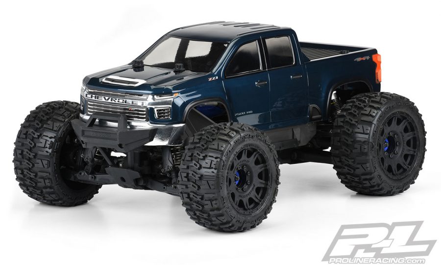 Pro-Line Racing Drops 2021 Chevy Silverado 2500 HD Clear RC Body - RC ...