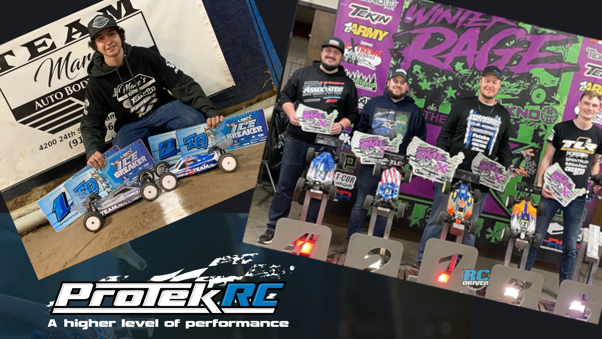 Protek RC’s Adam Drake And CJ Jelin Stand On Top Of The Box - RC Driver