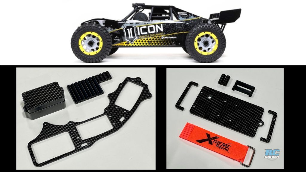 Xtreme Racing Team Losi DBXL 2.0 Gas Servo And Battery Mounts - RC Driver