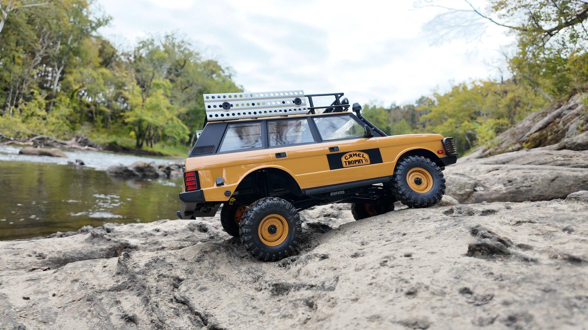FMS FCX10 Range Rover Camel Trophy RC Rock Crawler - RC Driver
