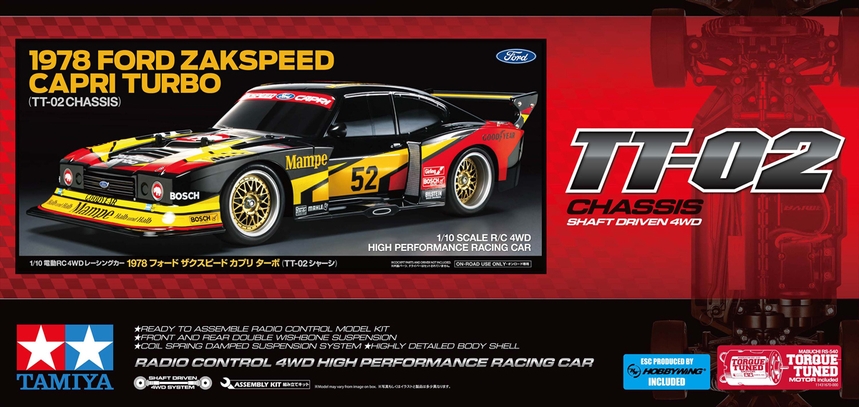 Tamiya 1978 Ford Zakspeed Capri Turbo Touring Car - RC Driver